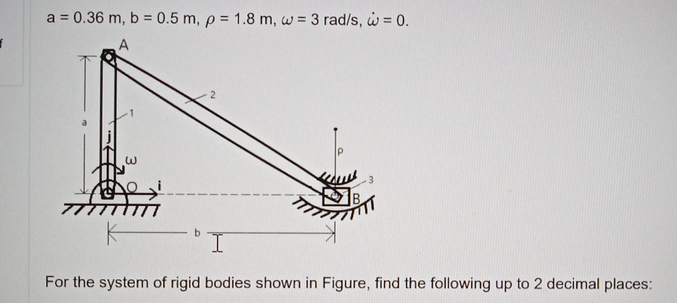 mathrm{a}=0.36 \\mathrm{~m}, \\mathrm{~b}=0.5 | Chegg.com