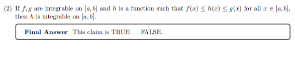 Solved Determine if each of the following statement is true | Chegg.com