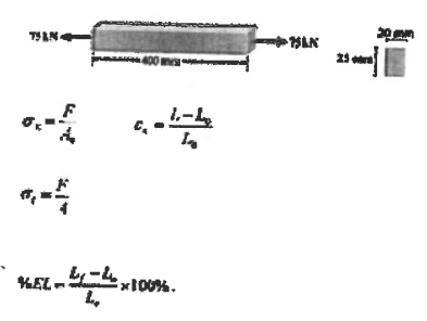 Solved Calculate Young's Modulus and percent of elongation | Chegg.com