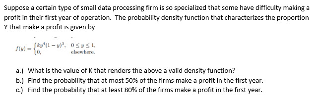 Solved Suppose a certain type of small data processing firm | Chegg.com
