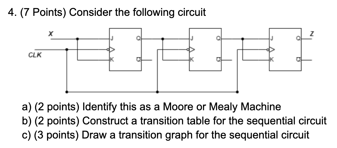 Solved 4. (7 Points) Consider the following circuit a) ( 2 | Chegg.com Solved 4. (7 Points) Consider the following circuit a) ( 2 | Chegg.com