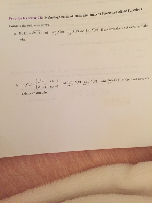 Solved Evaluating one-sided Limits and Limits on Piecewise | Chegg.com