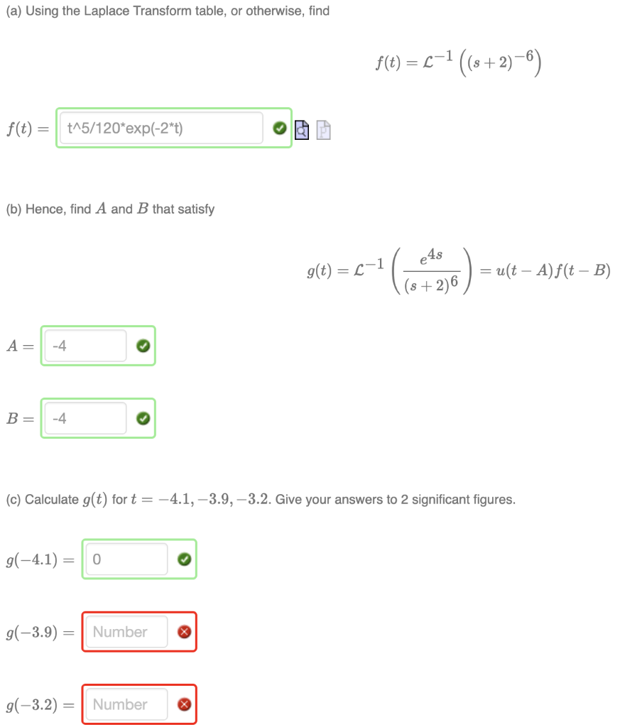 Solved (a) Using the Laplace Transform table, or otherwise, | Chegg.com