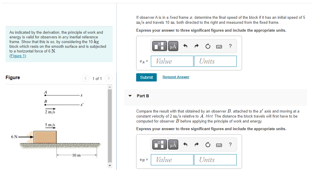 Solved If observer A is in a fixed frame x, determine the | Chegg.com