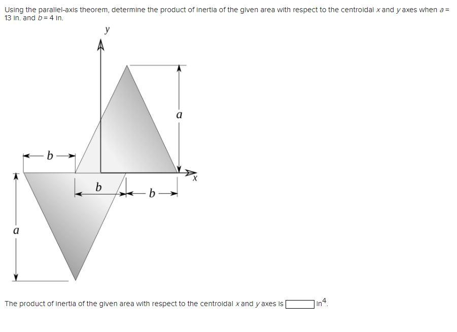 Solved Using the parallel-axis theorem, determine the | Chegg.com