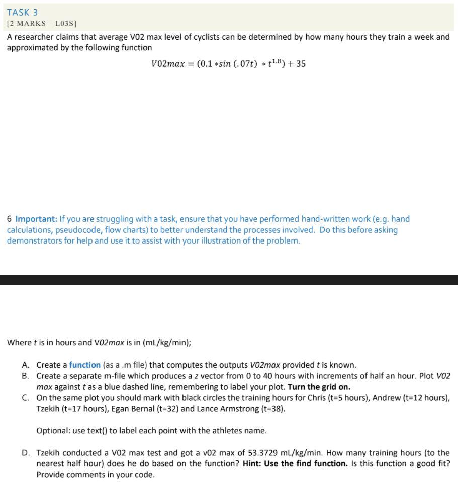 Solved TASK 3 [2 MARKS - L03S1 A researcher claims that | Chegg.com Solved TASK 3 [2 MARKS - L03S1 A researcher claims that | Chegg.com