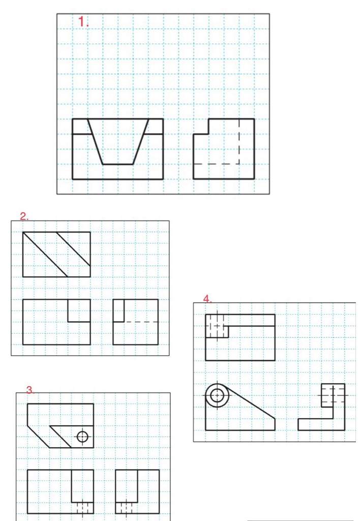 Solved COULD YOU PLEASE DO THE MISSING VIEW OF THE MULTIVIEW | Chegg.com