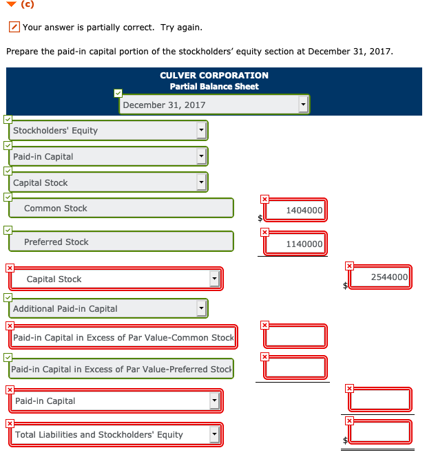Solved Problem 11-1A (Part Level Submission) Culver | Chegg.com