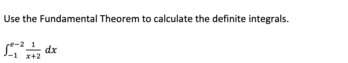 Solved Use the Fundamental Theorem to calculate the definite | Chegg.com
