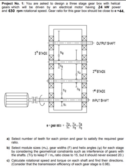Project No. 1: You are asked to design a three stage | Chegg.com