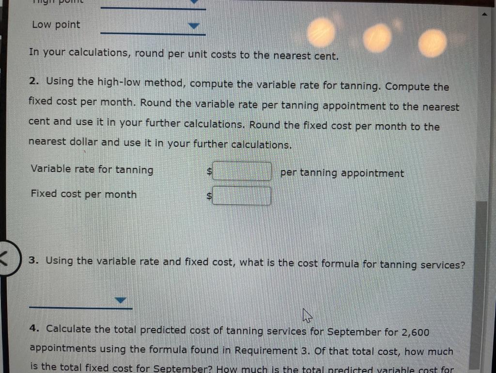 Solved 3. Using the variable rate and fixed cost, what is | Chegg.com
