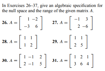 Solved In Exercises 26–37, give an algebraic specification | Chegg.com