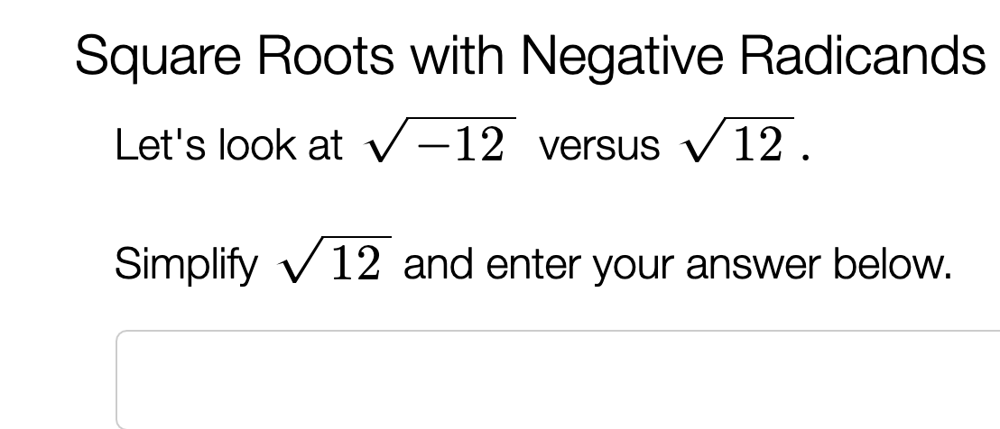 Solved 1) explain your answer 2) Simplify square roots with | Chegg.com