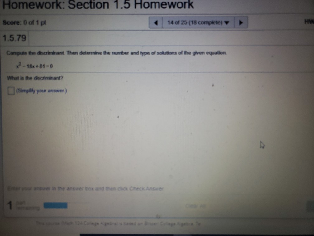Solved Math 124 College Algebra Bryce Bower & T 9/15/19 6:44 | Chegg.com