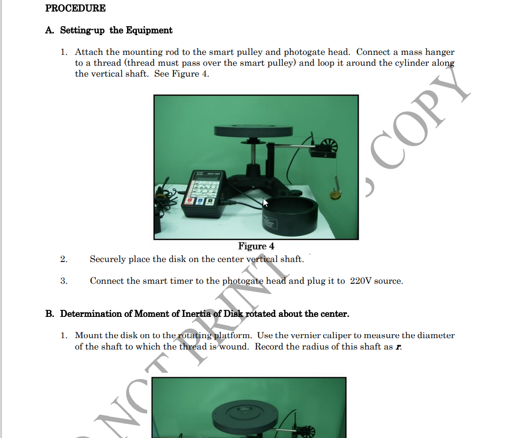 Solved EXPERIMENT NO. 103 MOMENT OF INERTIA INTRODUCTION | Chegg.com
