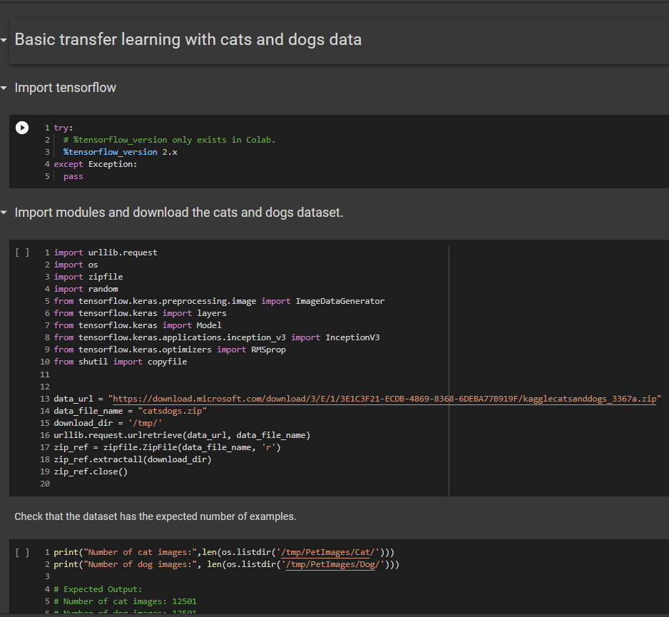 Solved - Basic transfer learning with cats and dogs data | Chegg.com