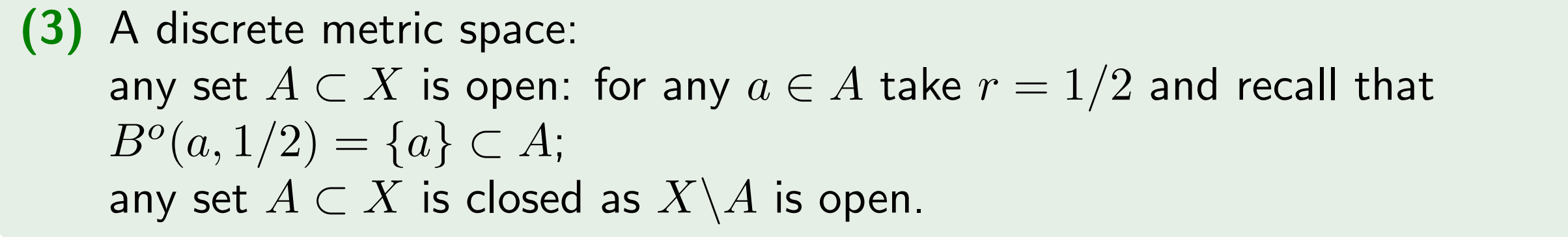 Solved (3) ﻿prove A discrete metric space:any set Asubx is | Chegg.com