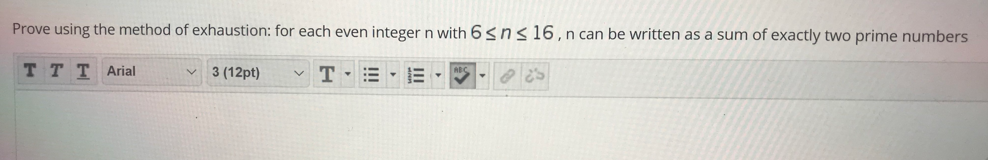 Solved Prove using the method of exhaustion: for each even | Chegg.com