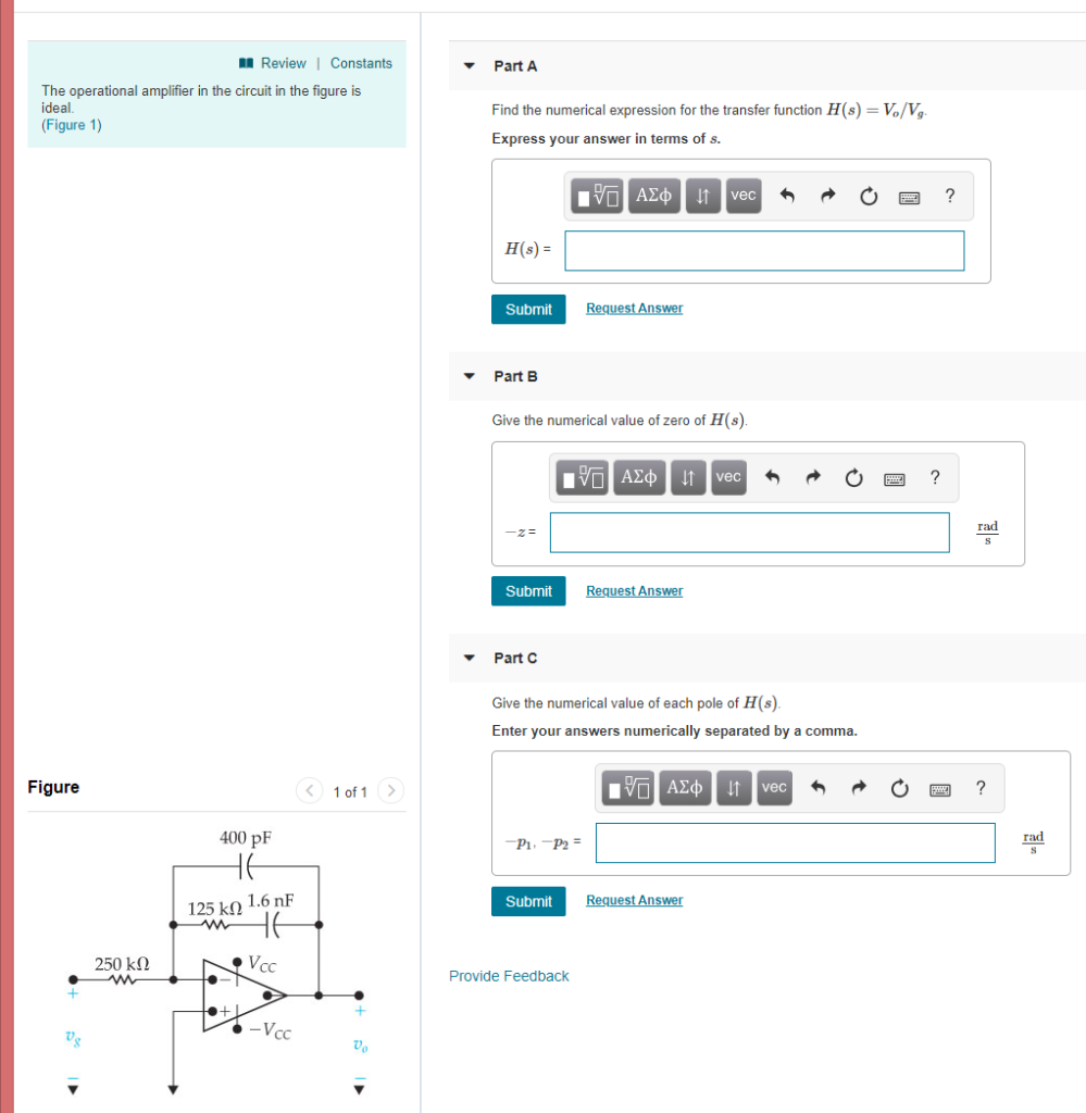 Solved The operational amplifier in the circuit in the | Chegg.com