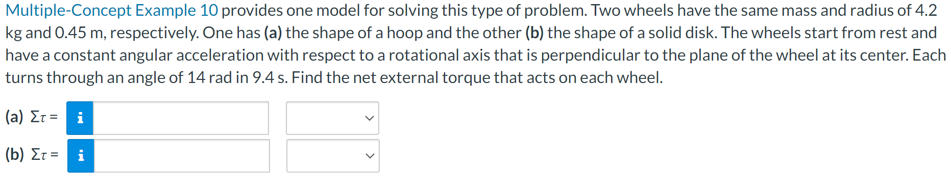 Solved Multiple-Concept Example 10 provides one model for | Chegg.com