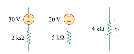 Solved Use analysis of meshes to calculate Vo in | Chegg.com