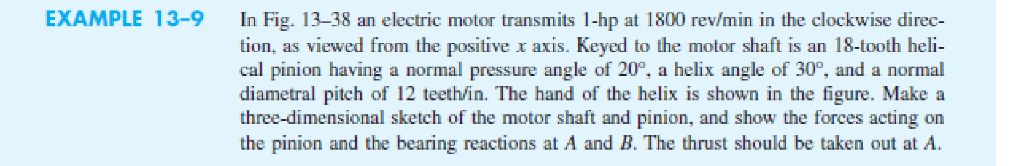 Solved EXAMPLE 13-9 In Fig. 13-38 an electric motor | Chegg.com