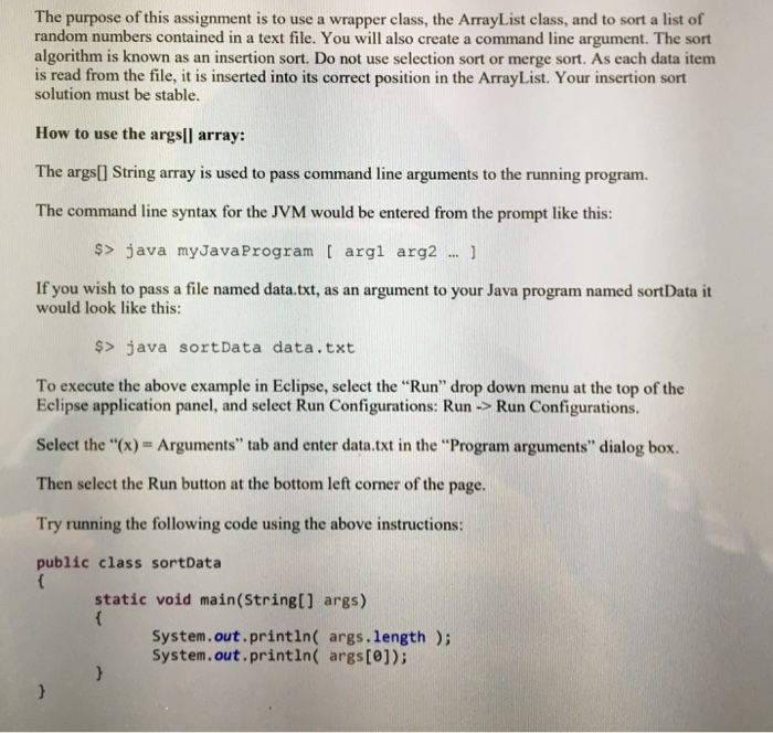 Solved The purpose of this assignment is to use a wrapper | Chegg.com