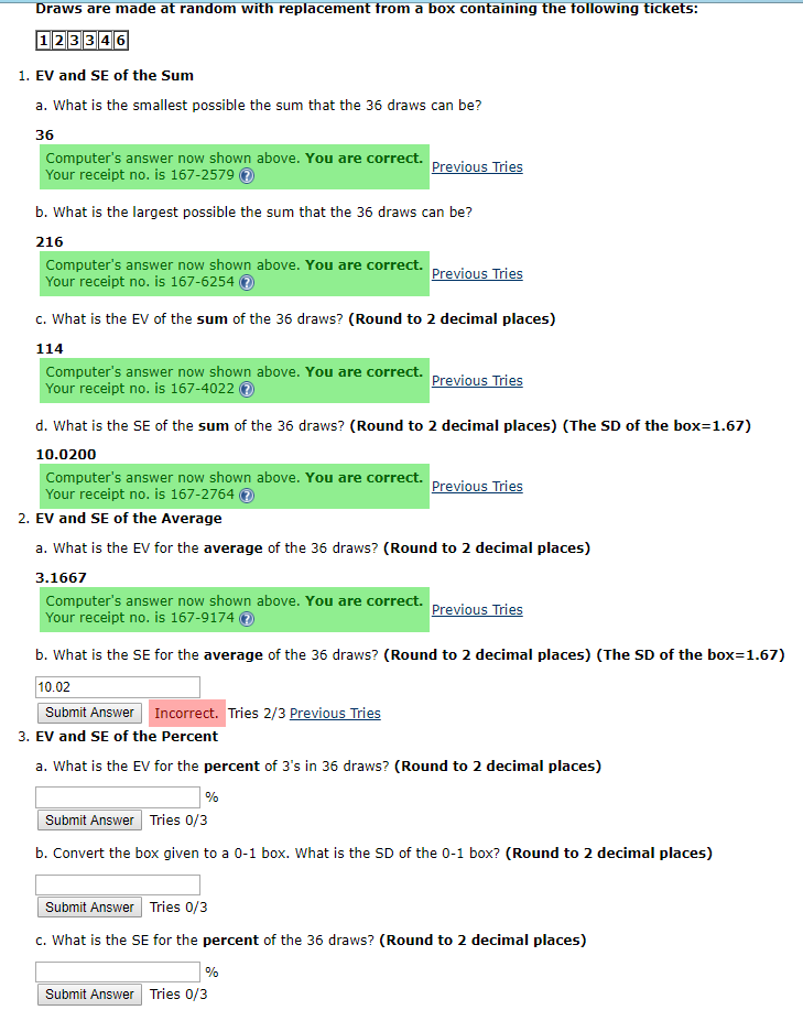 Solved Draws are made at random with replacement from a box | Chegg.com