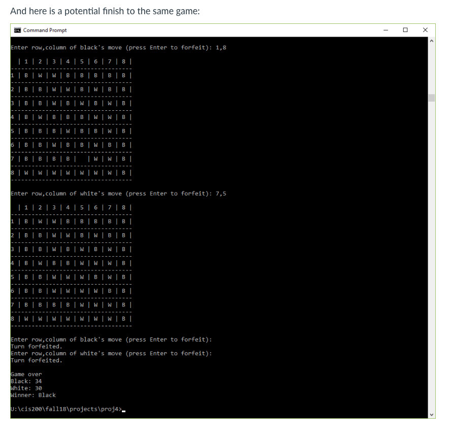 Solved Read background on how to play Othello if you're not | Chegg.com