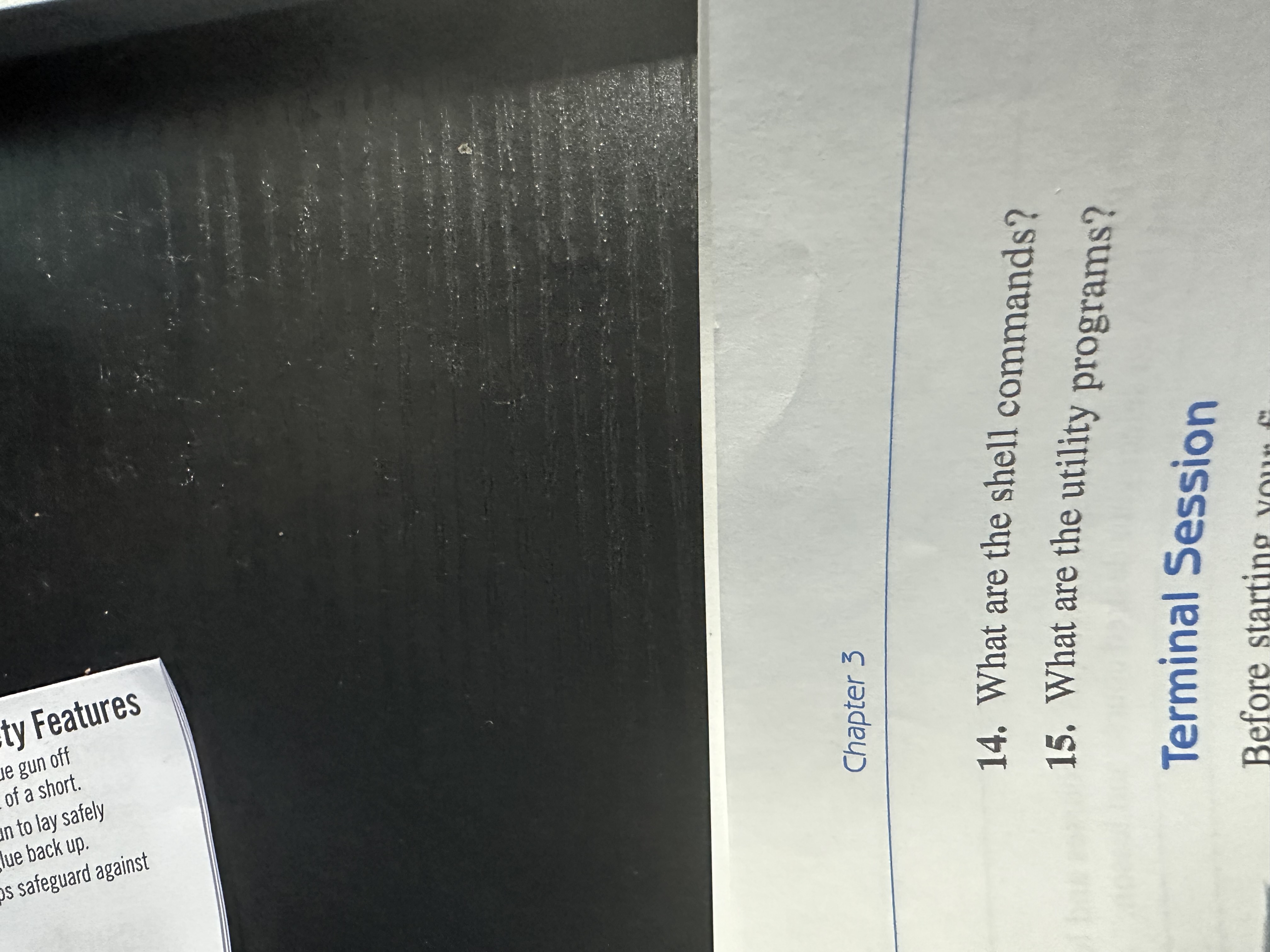 Solved 14. What are the shell commands? 15. What are the | Chegg.com