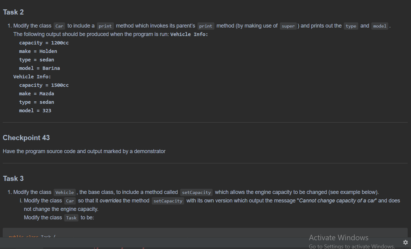 Solved Inheritance Aims and Objectives The aim of the | Chegg.com