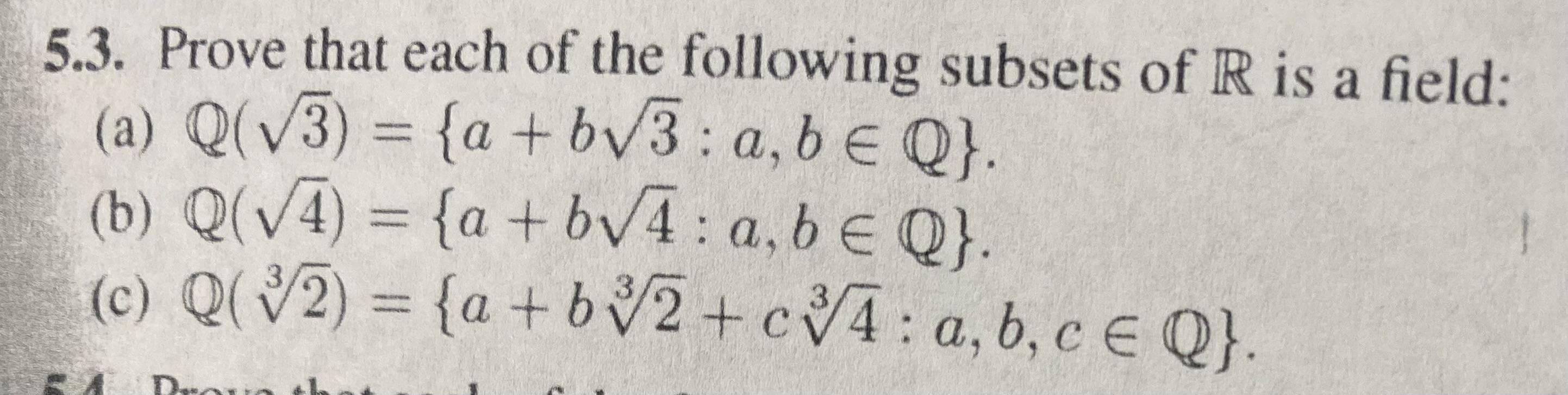 Solved 5.3. Prove that each of the following subsets of R is | Chegg.com