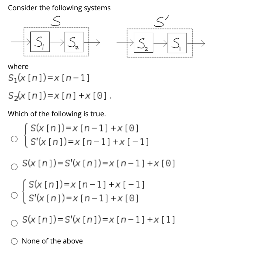 Solved The symbol designates convolution. When there is no | Chegg.com