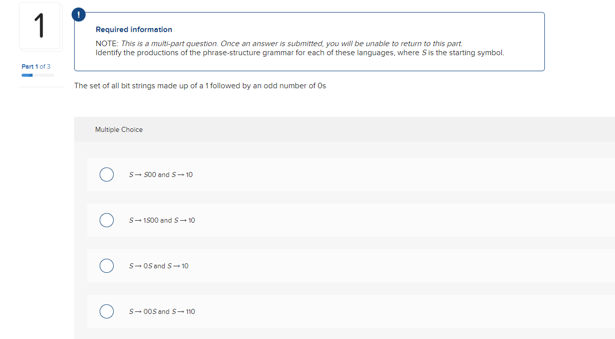 Solved Required information NOTE: This is a multi-part | Chegg.com