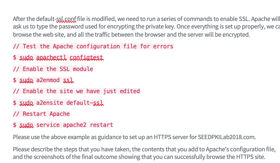 Task: 3 Deploying Certificate in an HTTPS Web Server | Chegg.com