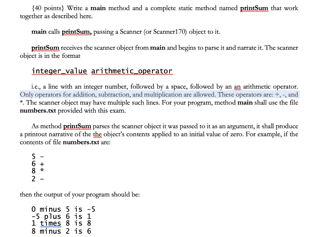 Solved Need java code and pseudo-code for this program Thank | Chegg.com
