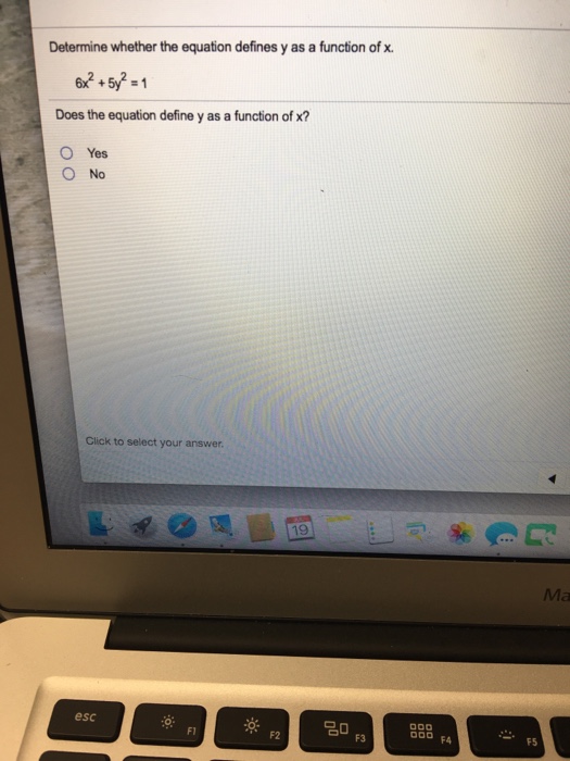Solved Determine Whether The Equation Defines Y As A