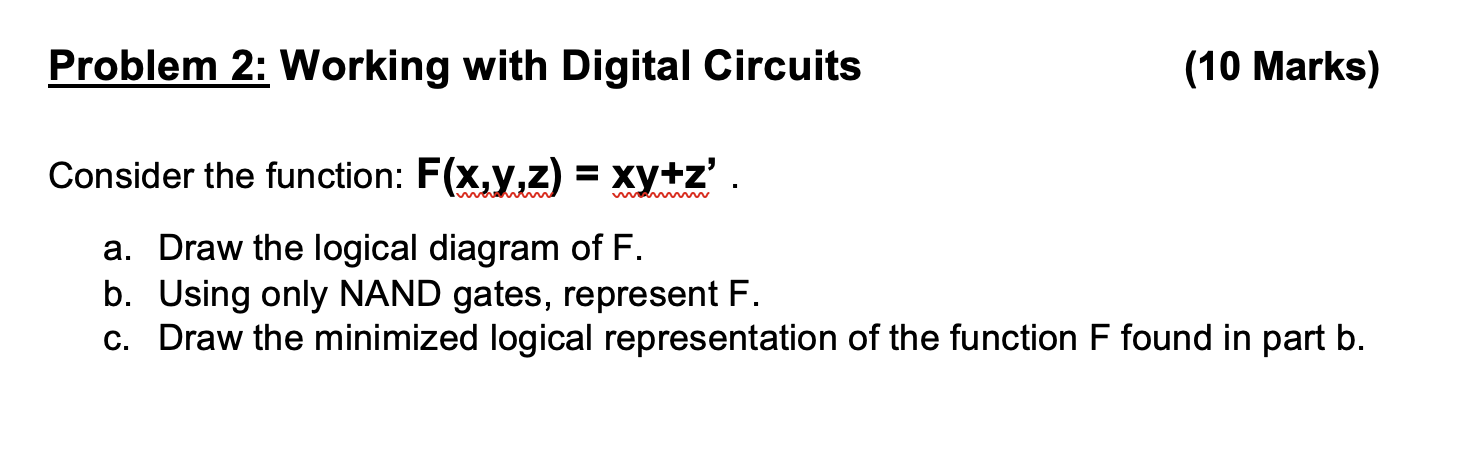 Solved Problem 2: Working with Digital Circuits | Chegg.com