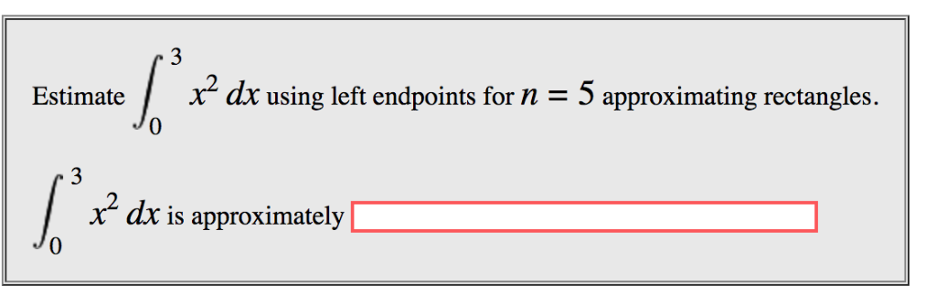 Solved X2dX using left endpoints for n=5 approximating | Chegg.com