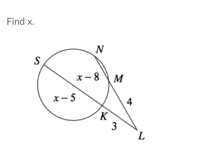 Solved Find x. | Chegg.com