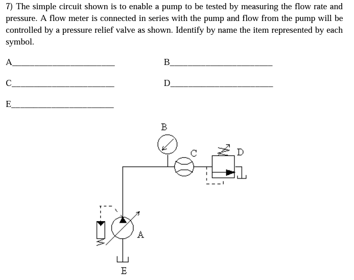 Solved 7) The simple circuit shown is to enable a pump to be | Chegg.com