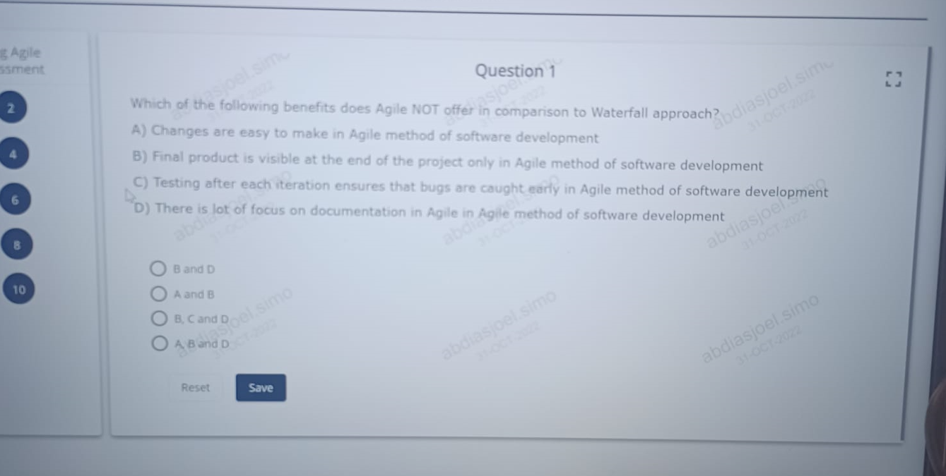 Solved Which of the following benefits does Agile NOT offer | Chegg.com