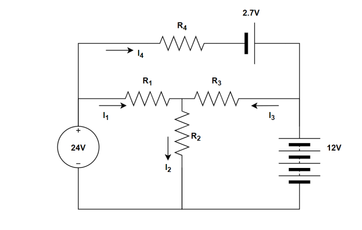 Solved 1.Calculate the branch I1,I2,I3 and I4 in the circuit | Chegg.com