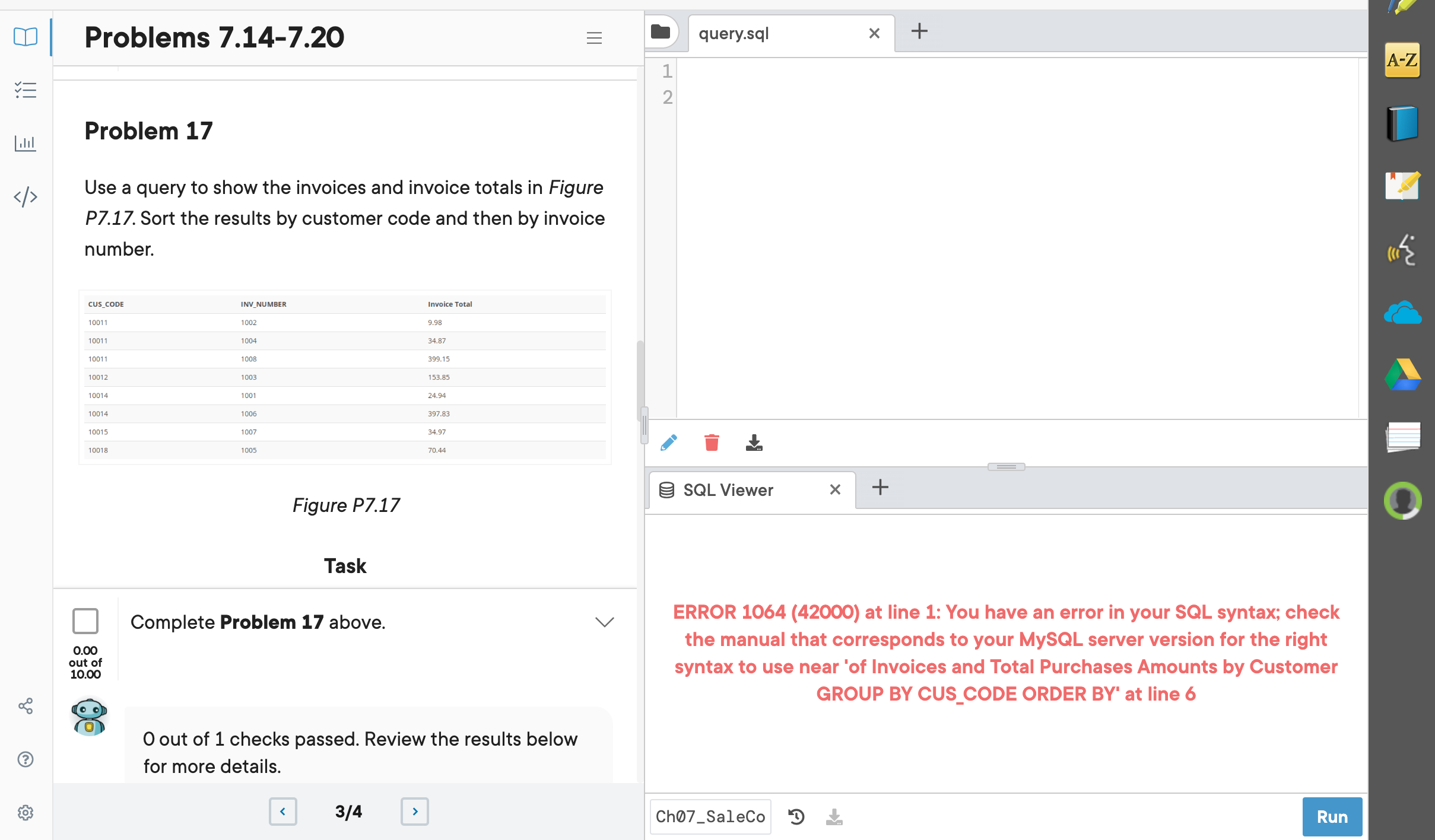 Solved Use a query to show the invoices and invoice totals | Chegg.com