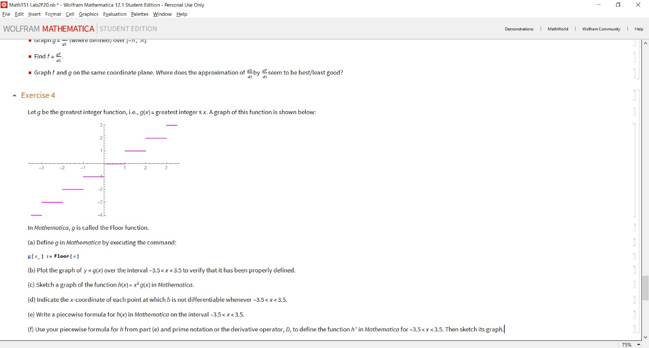Using Mathematica Q1 : A- Construct a continuous | Chegg.com