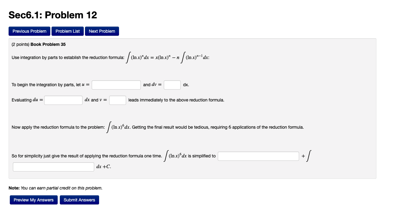 Solved Sec6.1: Problem 12 Previous Problem Problem List Next | Chegg.com