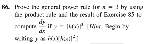 Solved 6. Prove the general power rule for n=3 by using the | Chegg.com