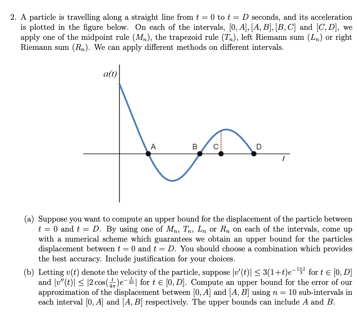 Solved (a) ﻿Suppose you want to compute an upper bound for | Chegg.com
