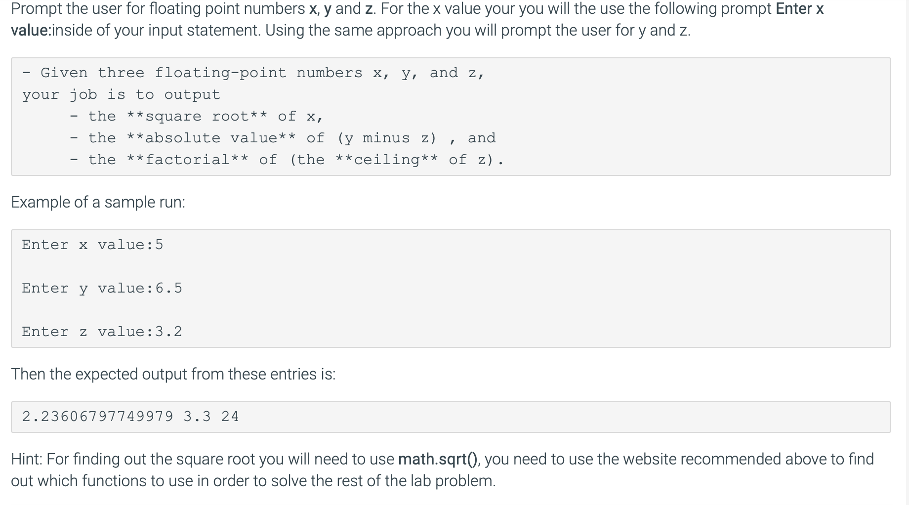Solved Below is the definition of your problem that we are | Chegg.com