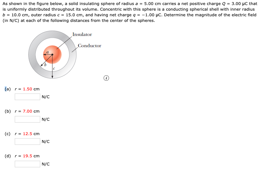 Solved As shown in the figure below, a solid insulating | Chegg.com